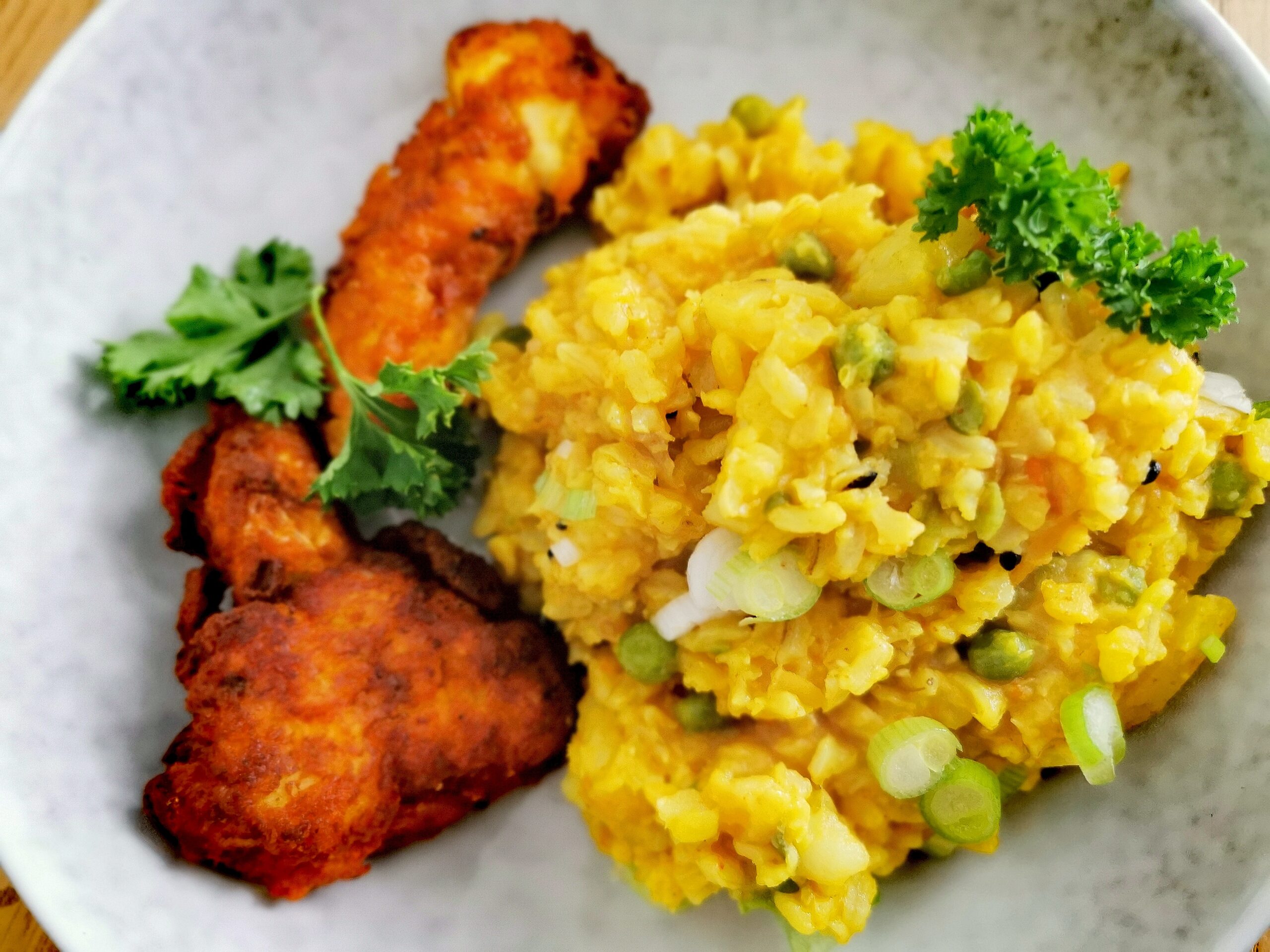 Brown rice and moong dal khichdi - Mirandas Kitchen